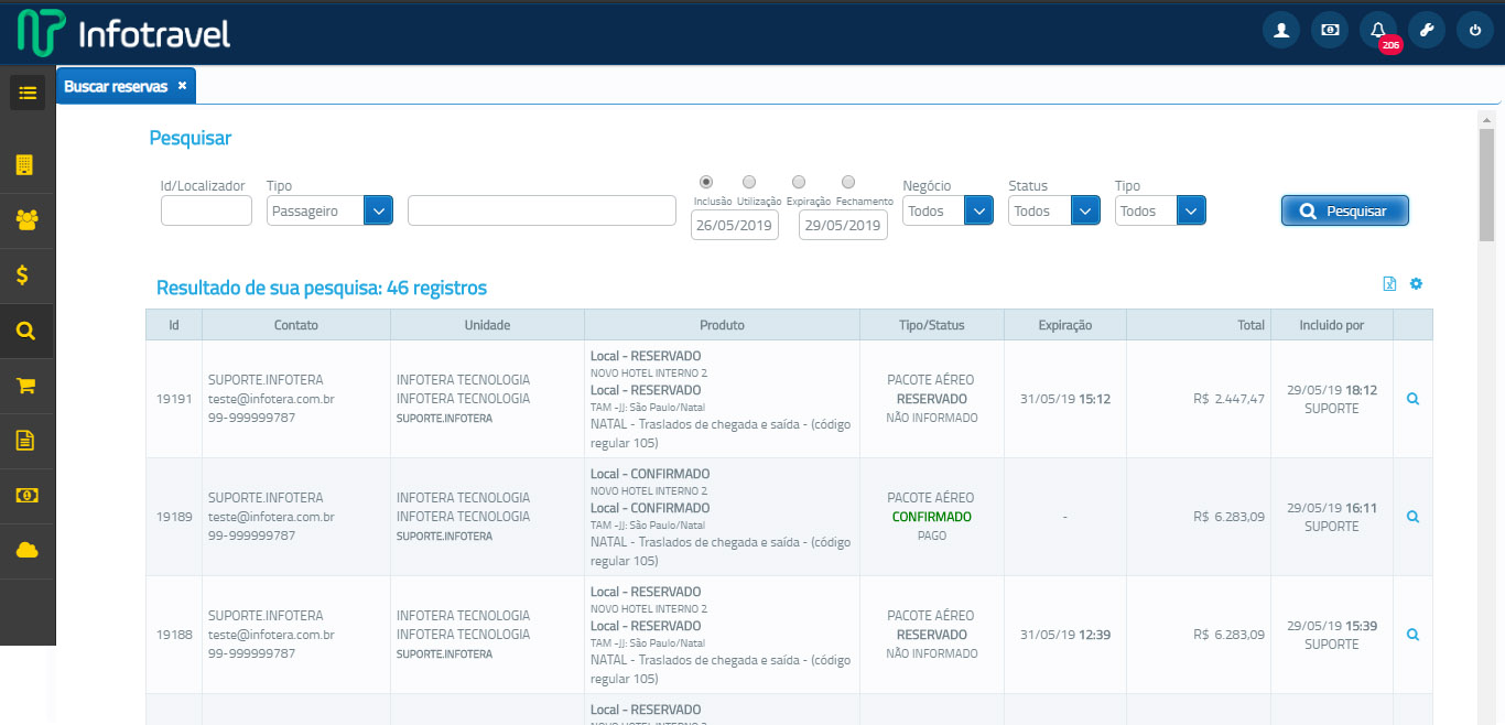 Infotravel - Solução completa para operadores turísticos.